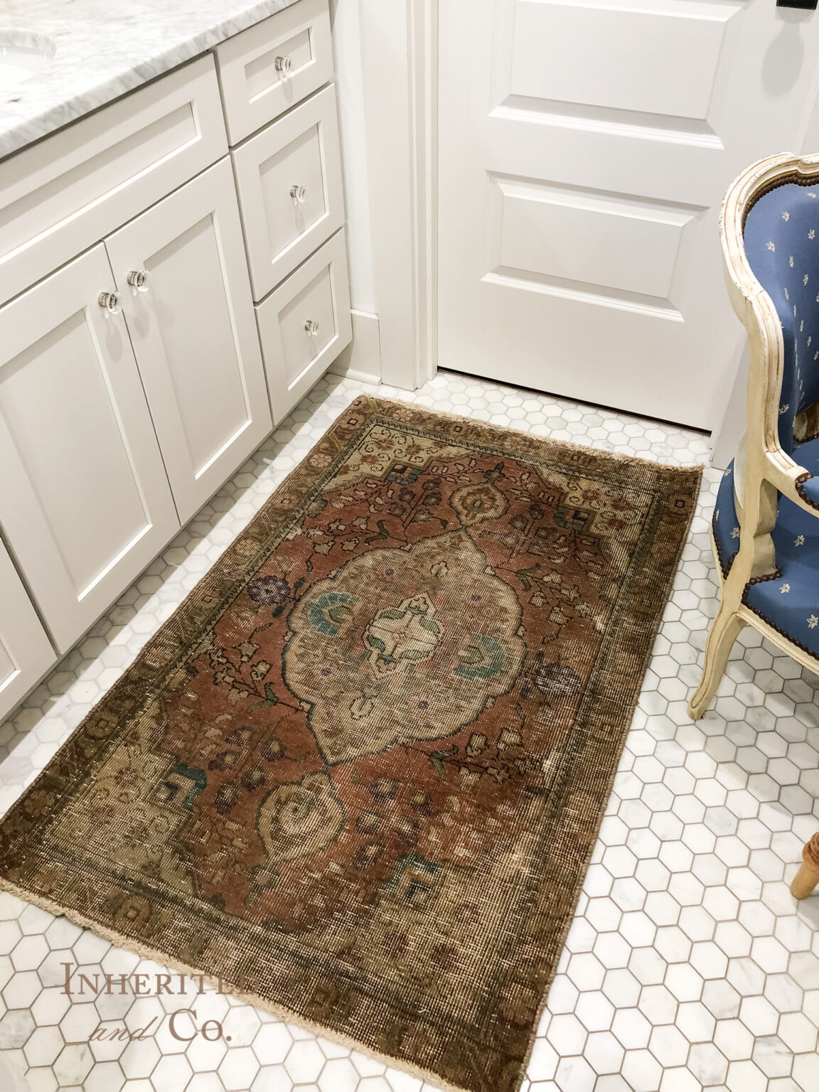 One Rug, Two Ways -- Antique Persian Rug Hack | Inherited and Co.
