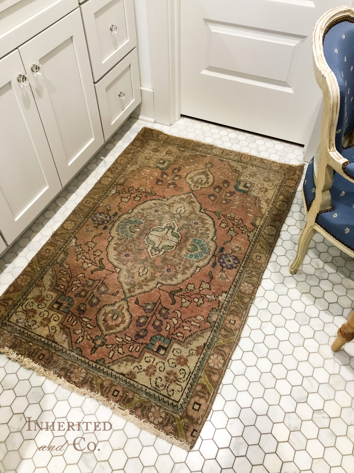One Rug, Two Ways -- Antique Persian Rug Hack | Inherited and Co.