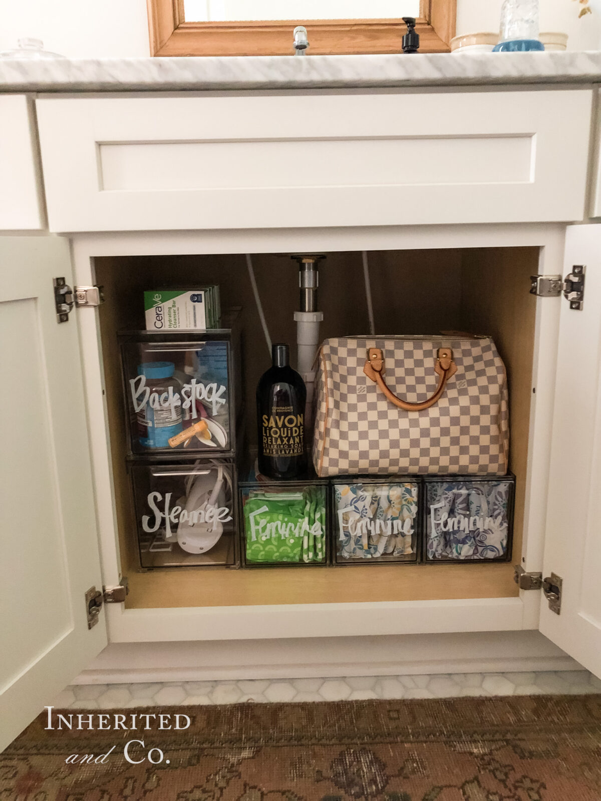 Six MUST-HAVE Bathroom Vanity Organizers | Inherited and Co.